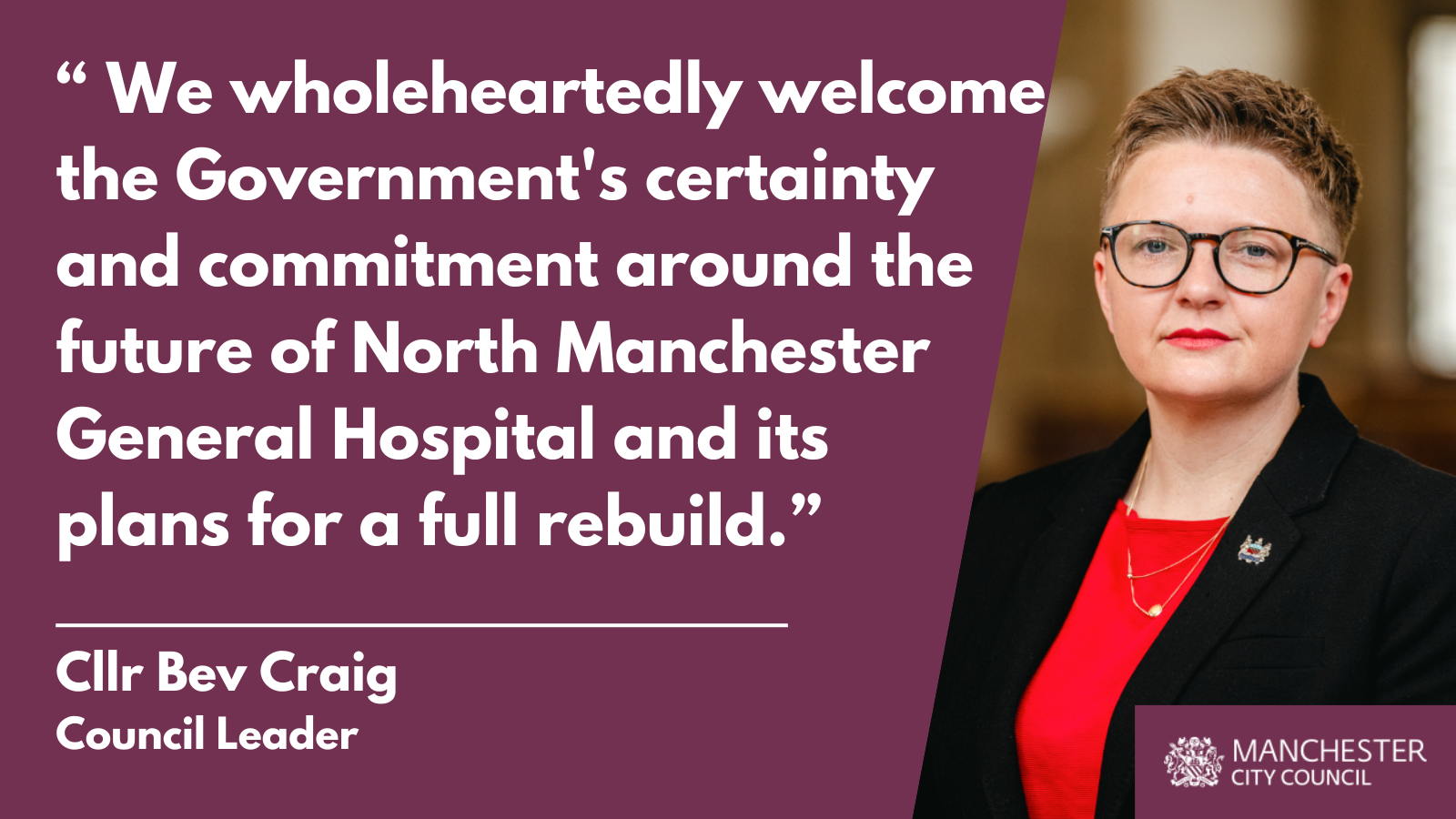 Reaction to Government's commitment (20 Jan 2025) to the rebuild of ...